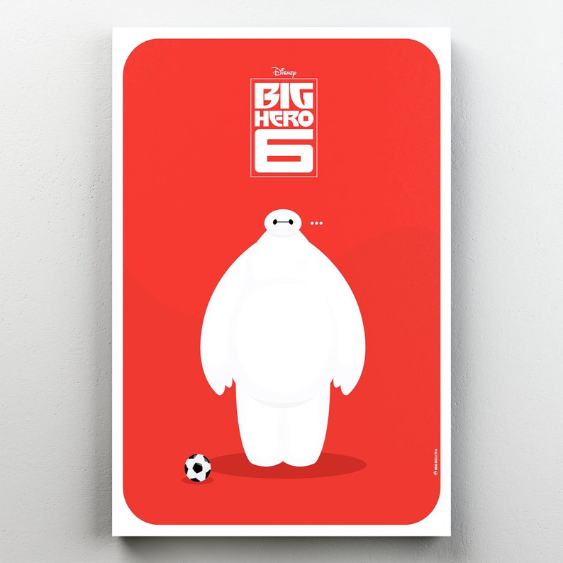 Disney Big Hero 6 Movie Poster Disney Movie Print Disney - Etsy