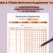 Medication Tracker - Printable and PDF Fillable/use as Weekly and Daily ...
