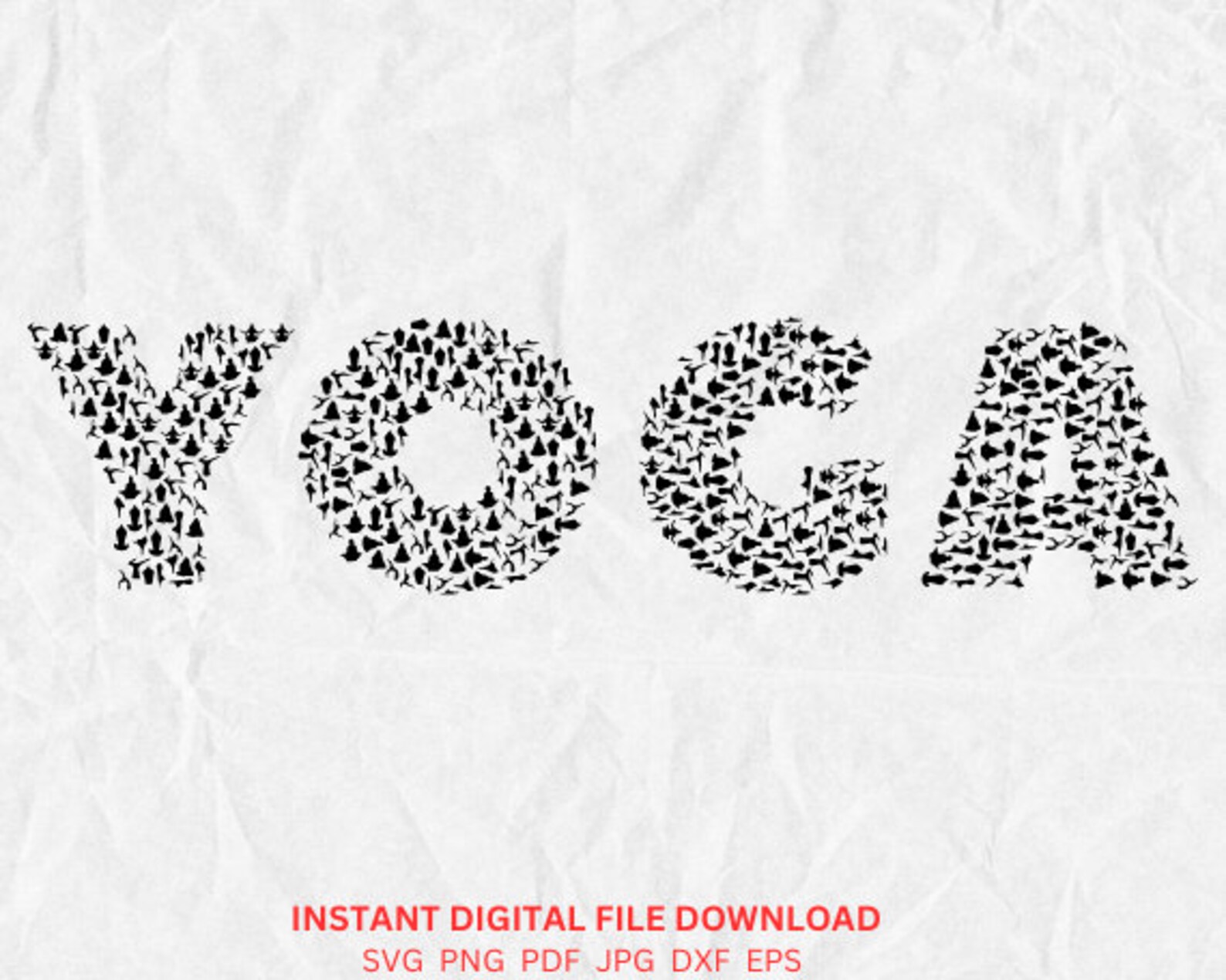 Yoga Pose Png Yoga Word Vector Png Yoga Svg Yoga Silhouette Buddha Svg ...