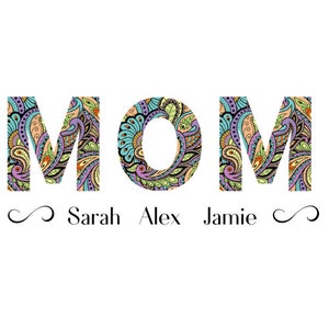 Mom SVG Mother Svg Personalized Mom Svg Custom Mom Svg Mother’s Day Svg ...