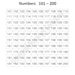 Printable Number Charts Counting Numbers 1-1000 10 Pages -math ...