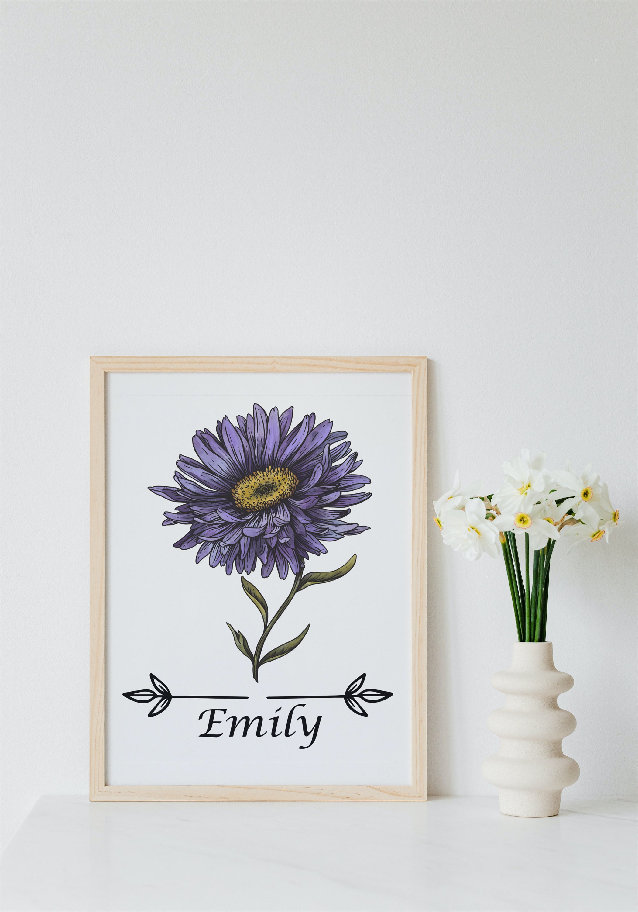 Custom Personalized Birth Month Flowers Gift Birth Month - Etsy