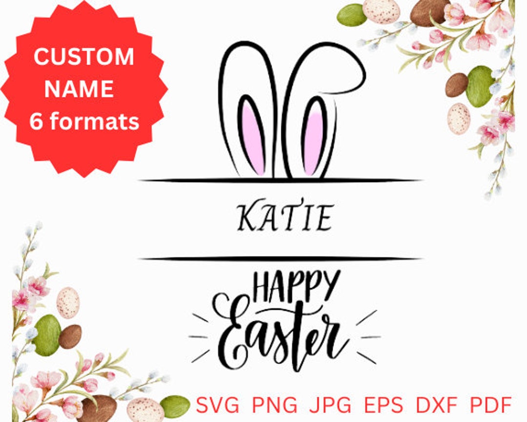 Custom Easter Wishes SVG Png Personalized Easter Wishes With Name Svg ...