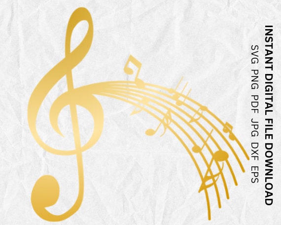 Music Notes Vector Gold Music Vector Png Chord Music Vector Elegant ...