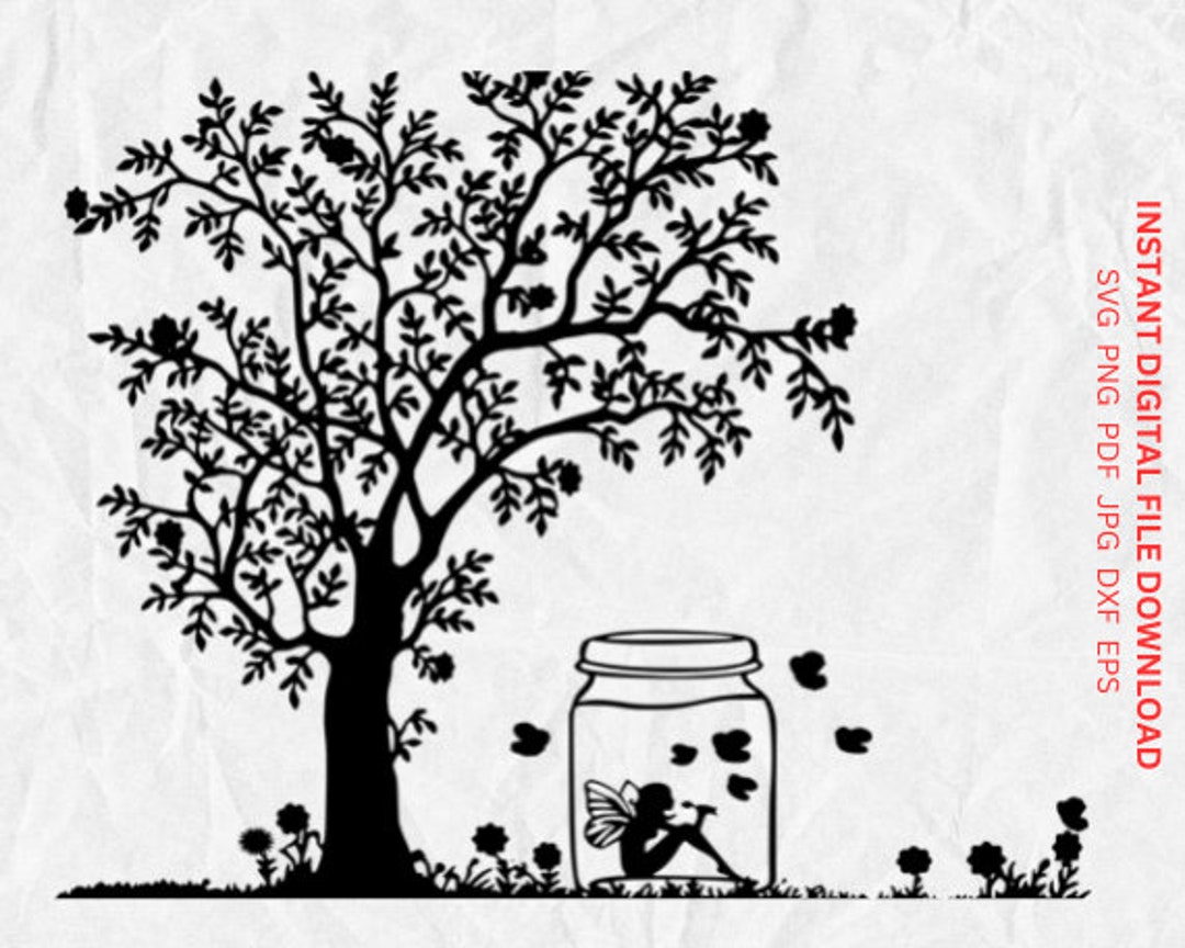 Tree Woman Png Mythical Png Svg Butterflies Png Svg Meadow Girl Png ...