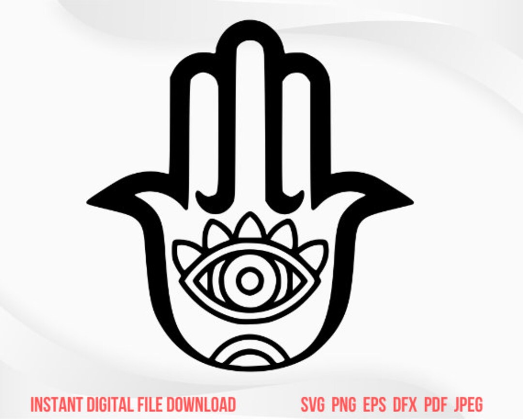 Evil Eye Svg Hamsa Hand Svg Png Buddha Svg Buddha Png Eye of Protection ...
