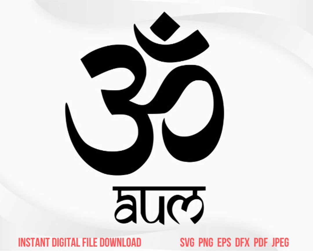 OM Svg AUM Word Svg Sanskrit Symbol OM Yoga Meditation Harmony Zen ...