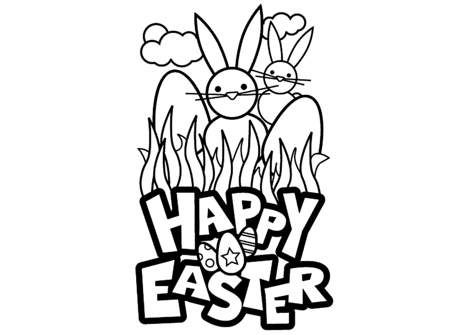 Printable Easter Coloring Cards Easter Coloring Pages Easter Activity ...