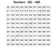 Printable Number Charts Counting Numbers 1-1000 10 Pages -math ...