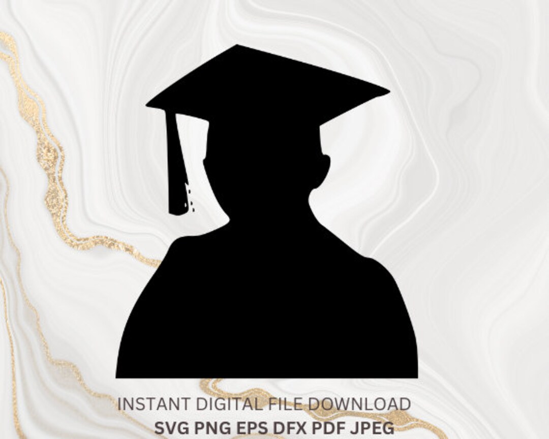Graduation Cap PNG SVG Graduation Diploma Png Svg Graduate Silhouette ...
