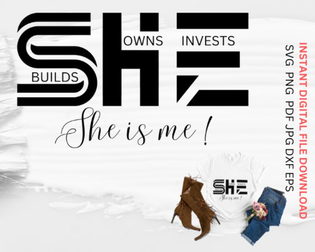 She is Me Svg I Am She Svg She is Strong Svg Women Empowerment Png ...