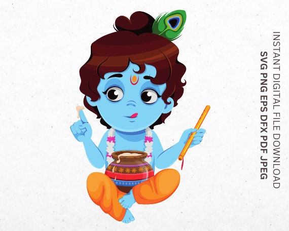 Krishna Png Svg Baby Krishna Png Svg Little Krishna Svg Spiritual Png ...