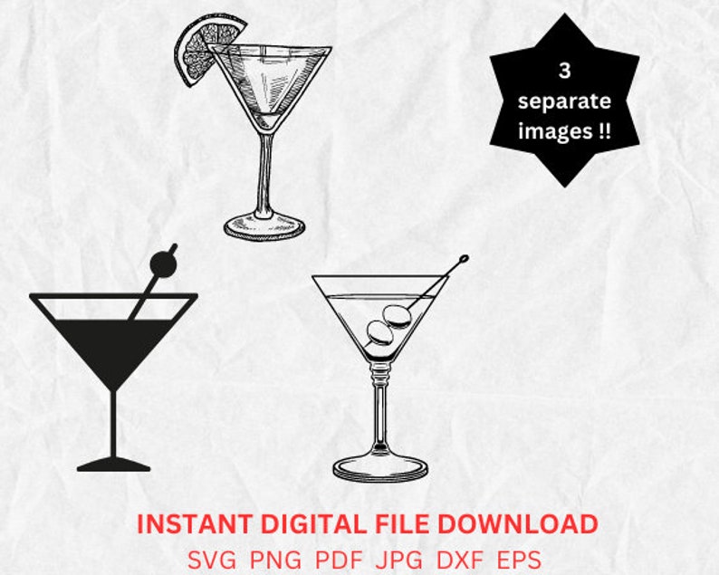 Martini Png Martini Svg Martini Vector Martini Clipart Martini Cricut ...