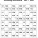 Printable Number Charts Missing Numbers 1-1000 10 Pages -math ...