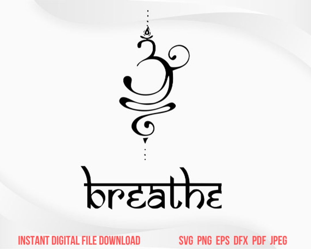 Atmen svg OM svg Buddha svg Buddha png Meditation svg Zen svg abstrakte ...
