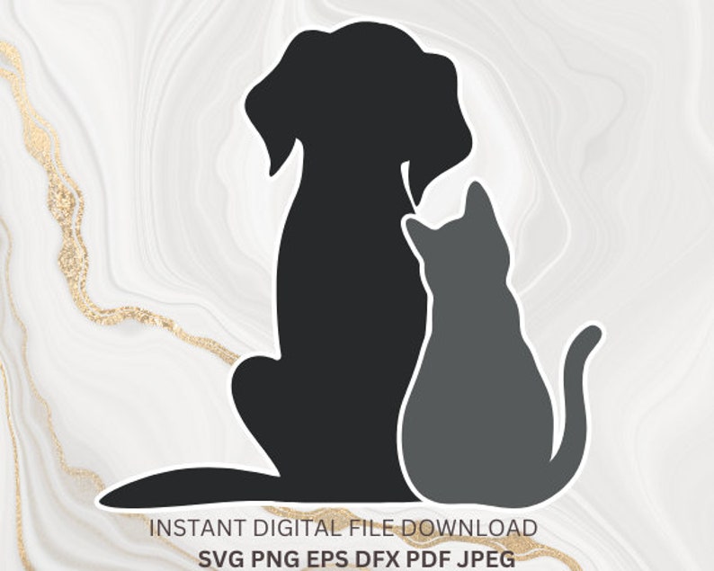 Dog Svg Cat PNG Svg Cat Png Dog Png Cat Svg Dog Svg Pets Png Animal ...