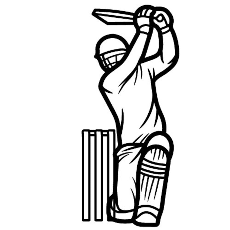 Cricket Svg Bundle Svg Cricket Ball Bat Stumps Vector Silhouette Motion ...
