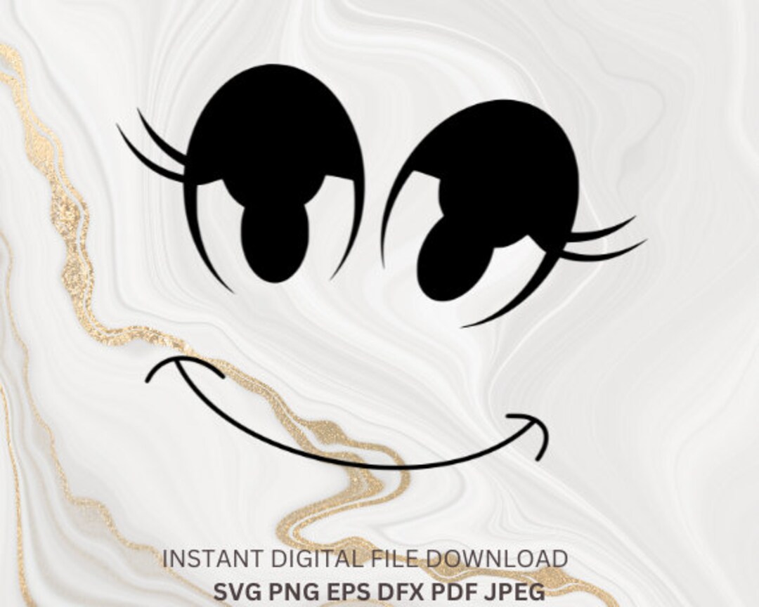 Cute Smile Svg Girl Smile Svg Big Eyes Png Smile Emotion Svg Smile ...