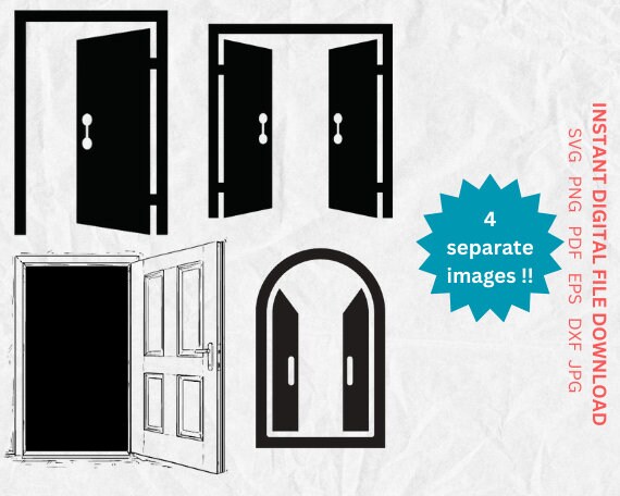 Open Door Vector Png