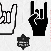 Heavy Metal Sign Svg, Rock Svg, Heavy Metal, Music Svg, Hand Sign Svg ...