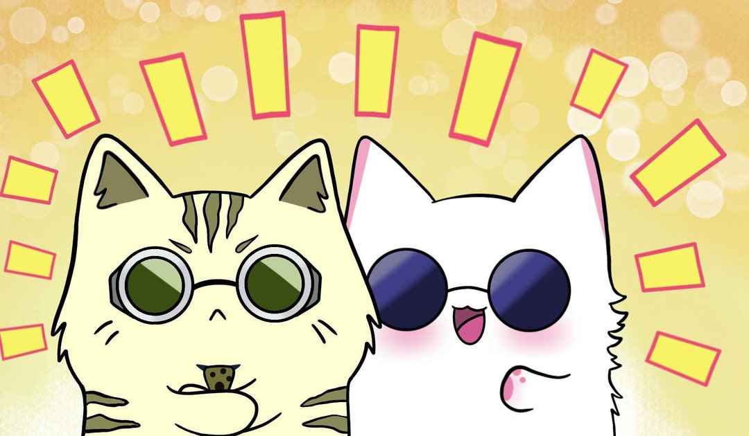 Gojo & Nanami Cat Sticker - Etsy