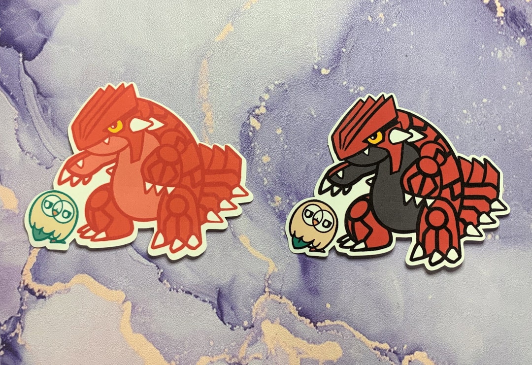 Rowlet & Groudon - Etsy
