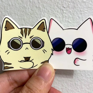 Gojo & Nanami Cat Sticker - Etsy
