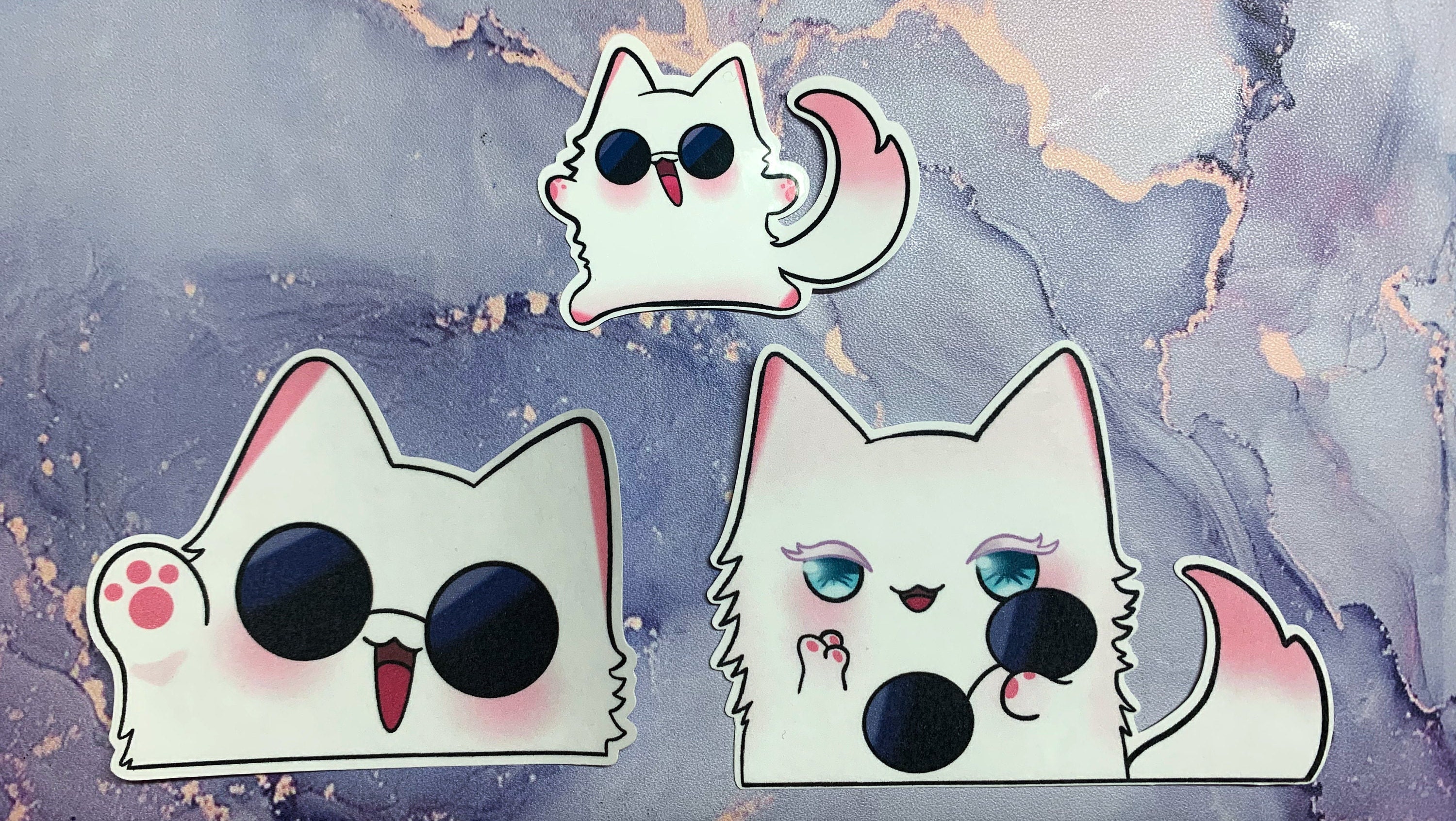 Gojo Cat Stickers - Etsy