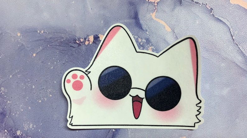 Gojo Cat Stickers - Etsy