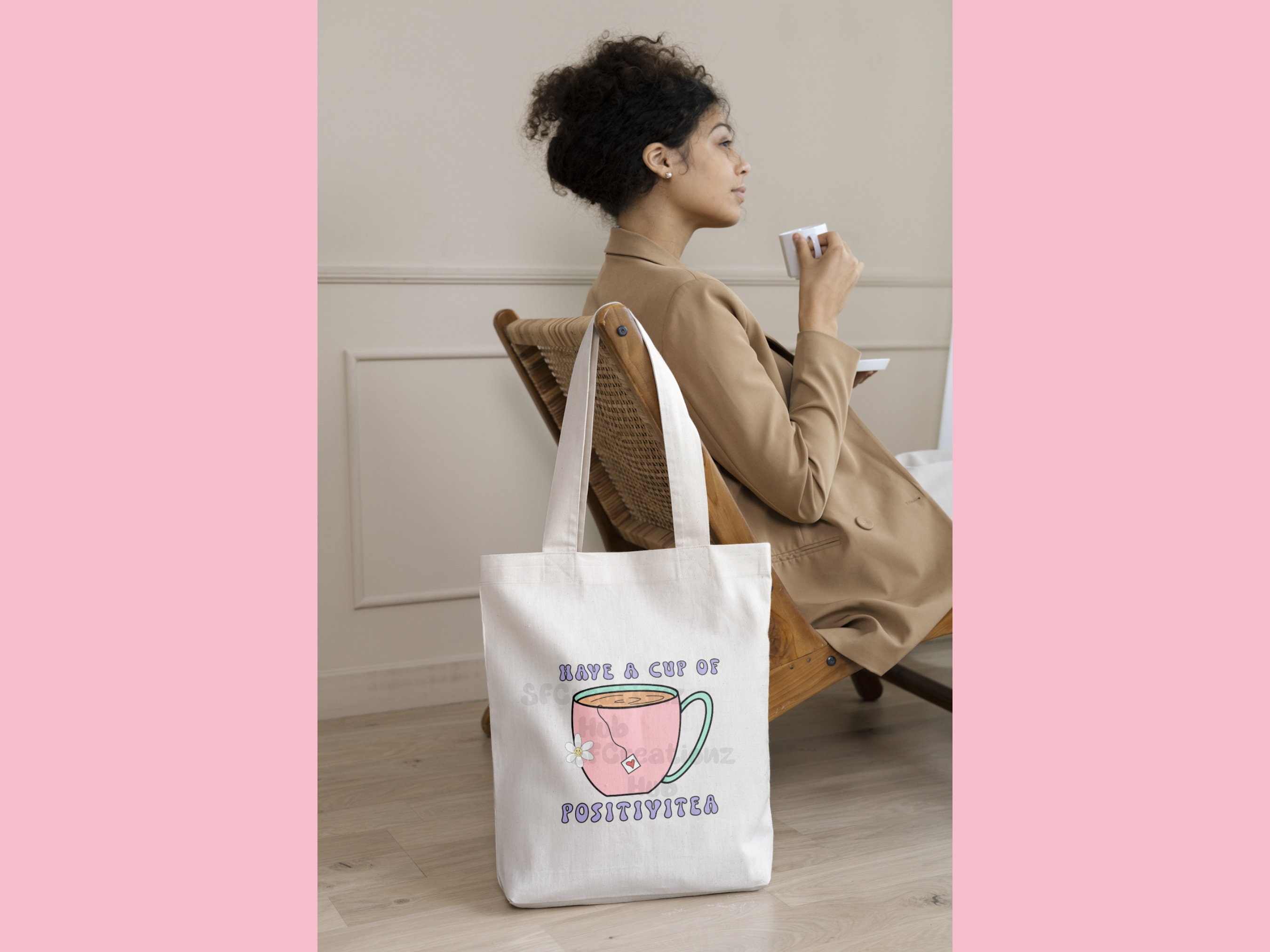 Have a Cup of Positivitea PNG Trendy PNG Motivational Design for ...