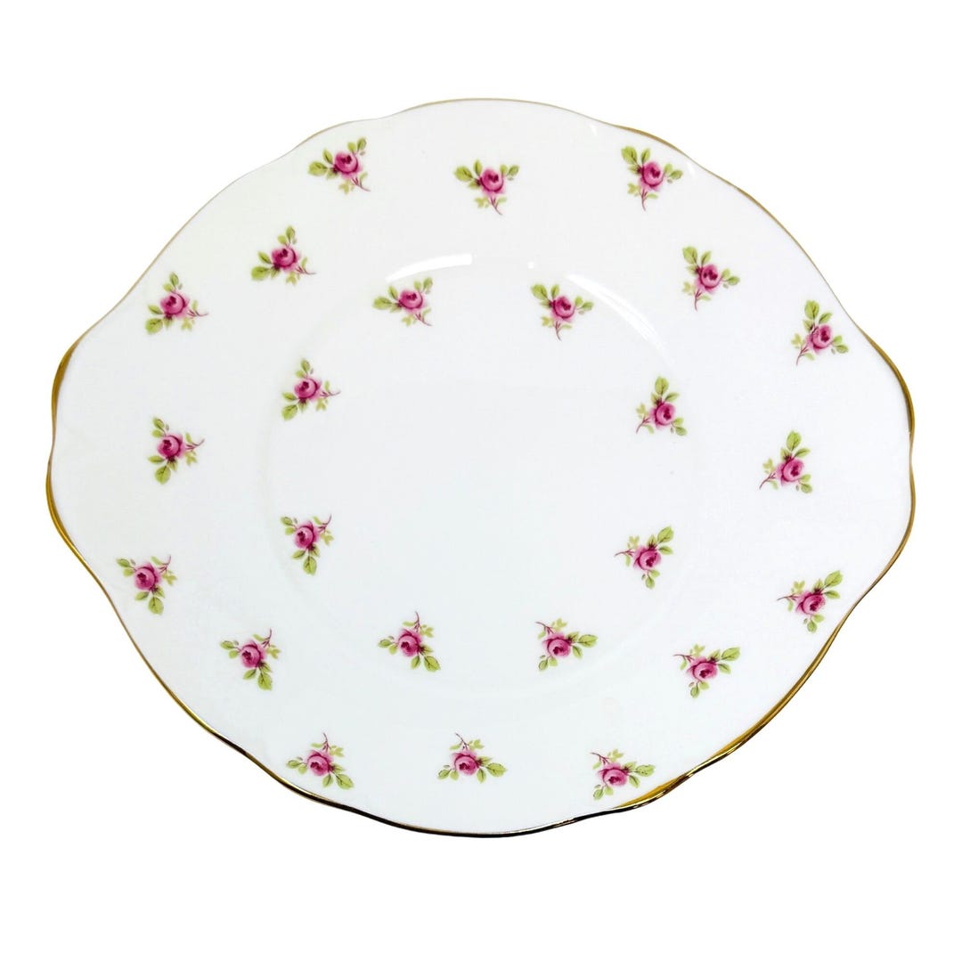 Duchess Bone China Rosebud Pattern Scalloped Edges With Gold Trim ...