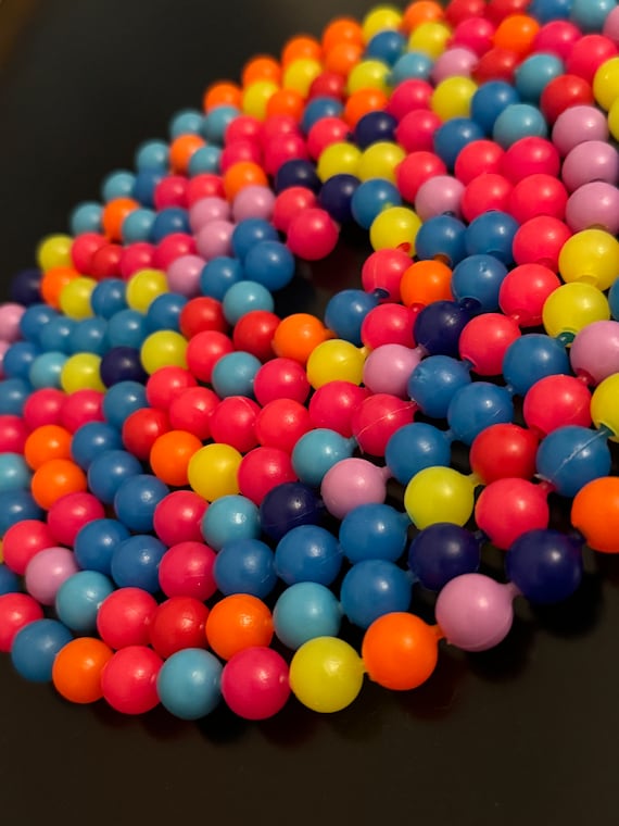 Bright assorted pop beads | yellow, purple, blue, ora… - Gem