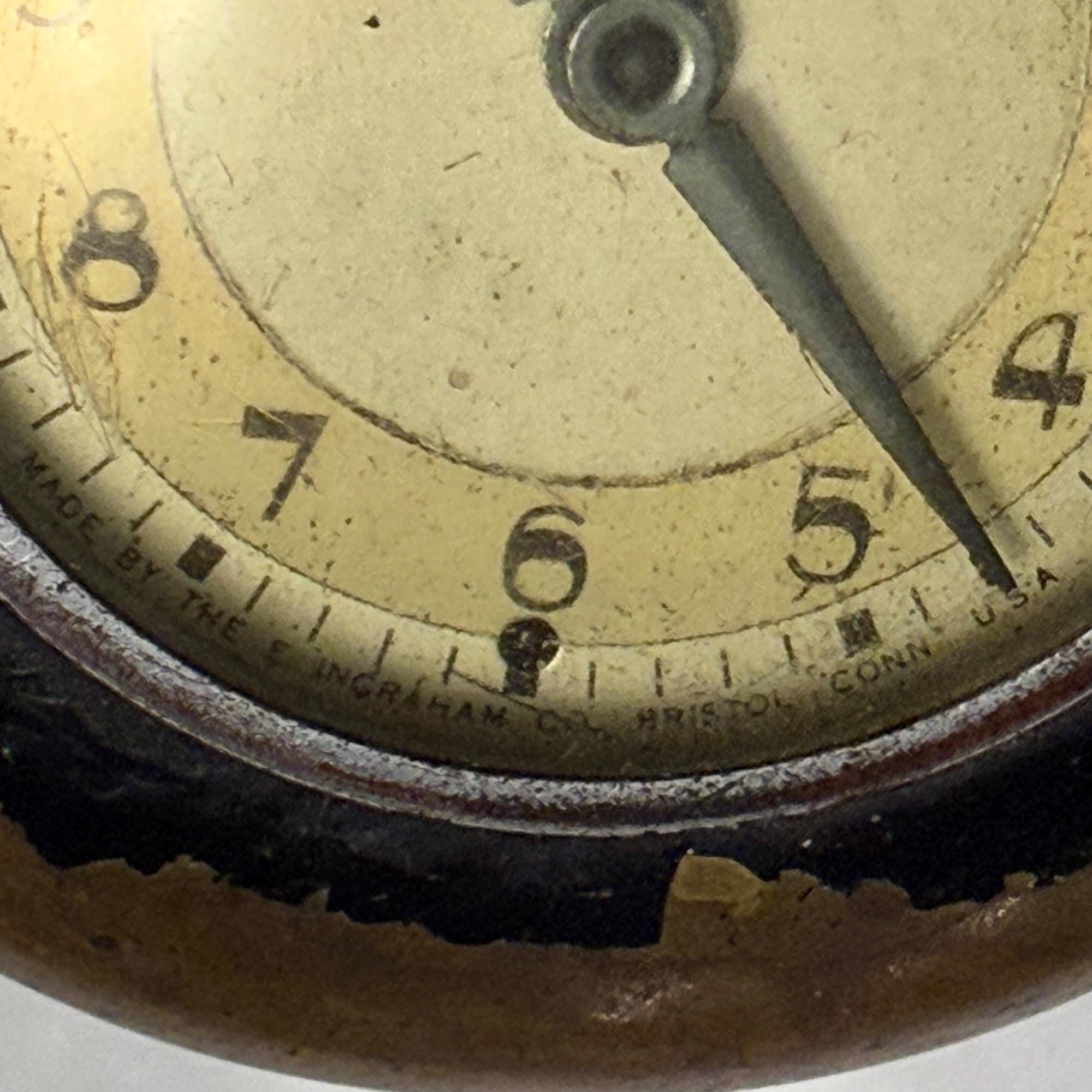Vintage 1940s E Ingraham Pocket Watch for Parts Restoration Collectors ...
