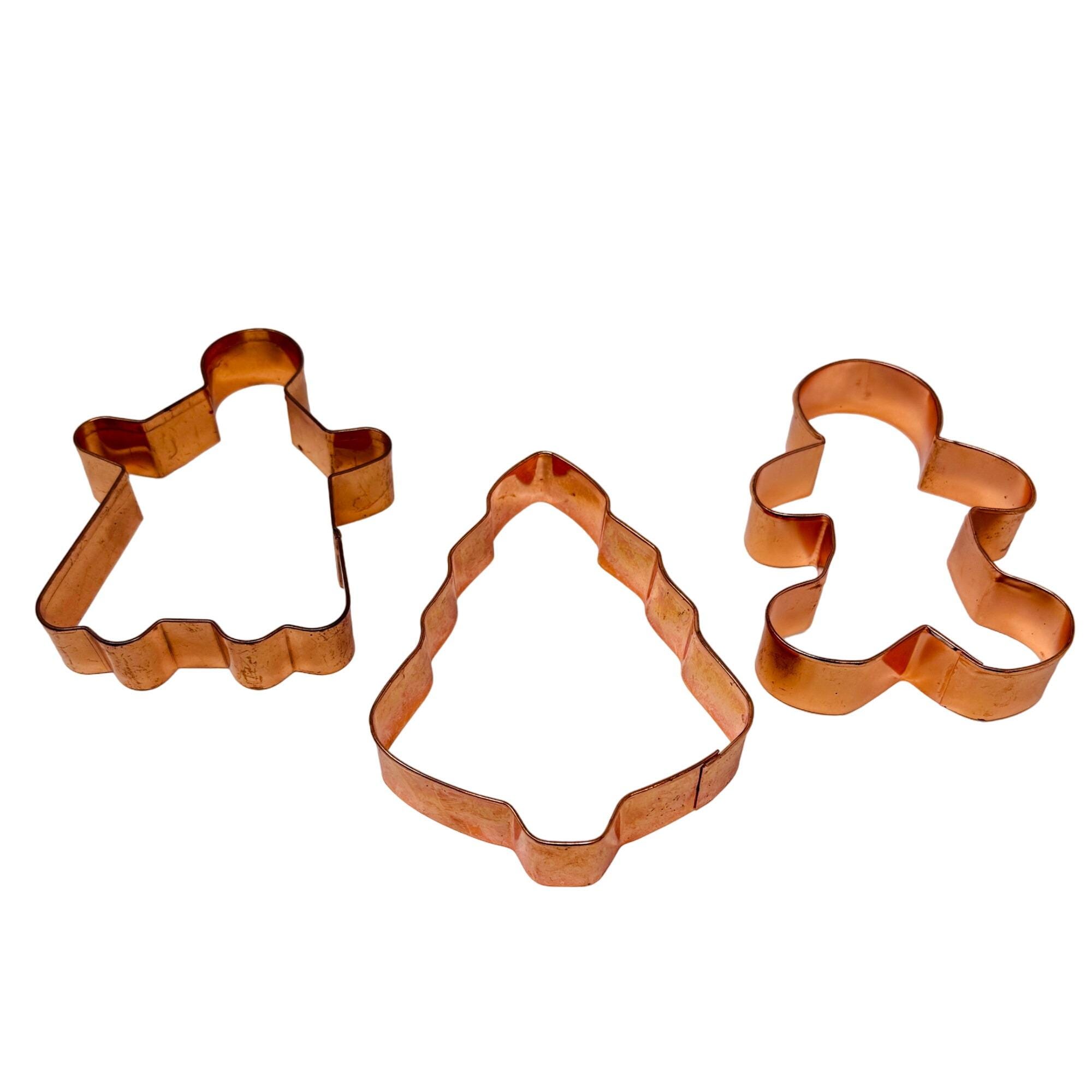 Choice Giant Copper Cookie Shape Cutters Christmas Tree, Girl, Boy ...