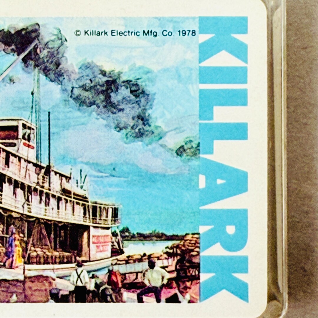 Killark 1978 Advertising Playing Cards Complete Deck Plastic Coated Jokers Included Vintage ...