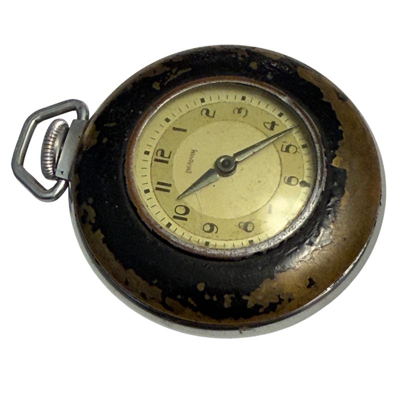 Vintage 1940s E Ingraham Pocket Watch for Parts Restoration Collectors ...