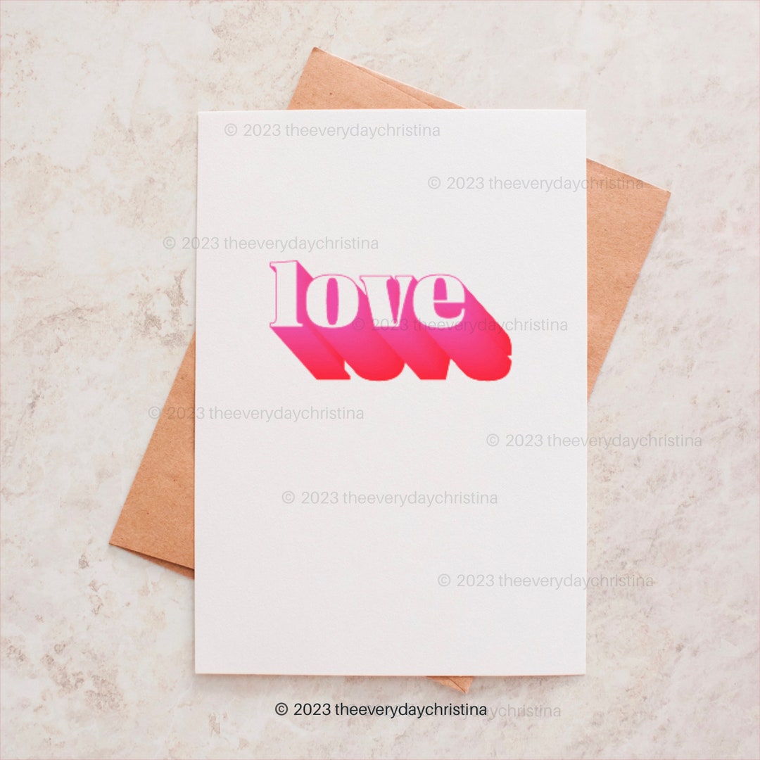 Printable Love Card Mothers Day Card Send Love Anytime With a Printable ...