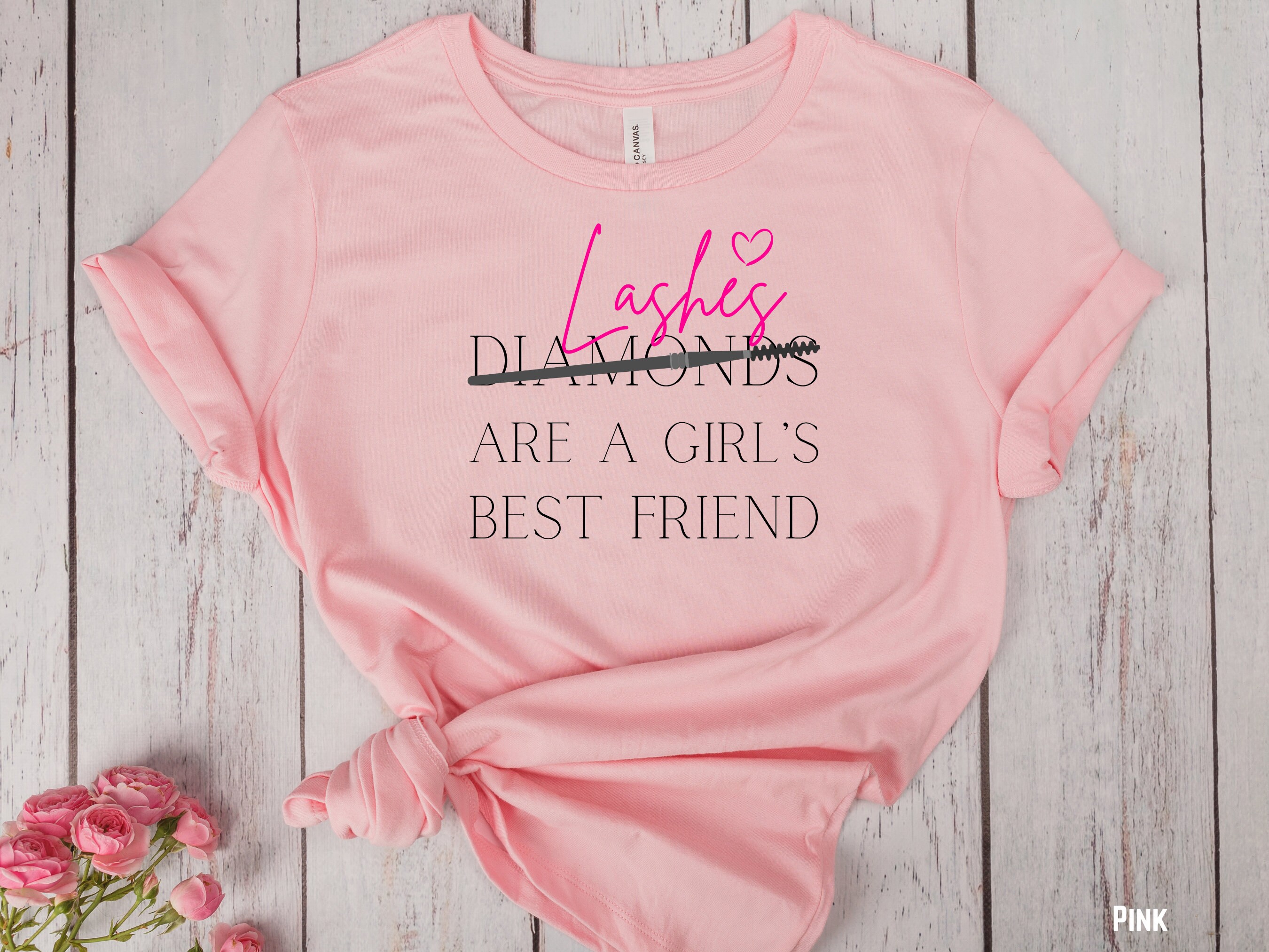 Lashes Are a Girls Best Friend Shirt for Lash Extensions, Lash Artist ...