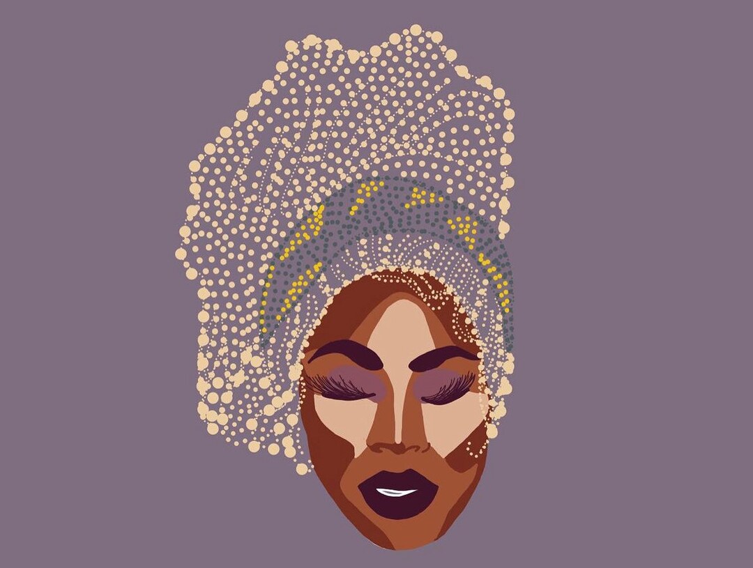 Rajah Ohara Stippling RPDR Fan Art All Stars Canada VS the - Etsy