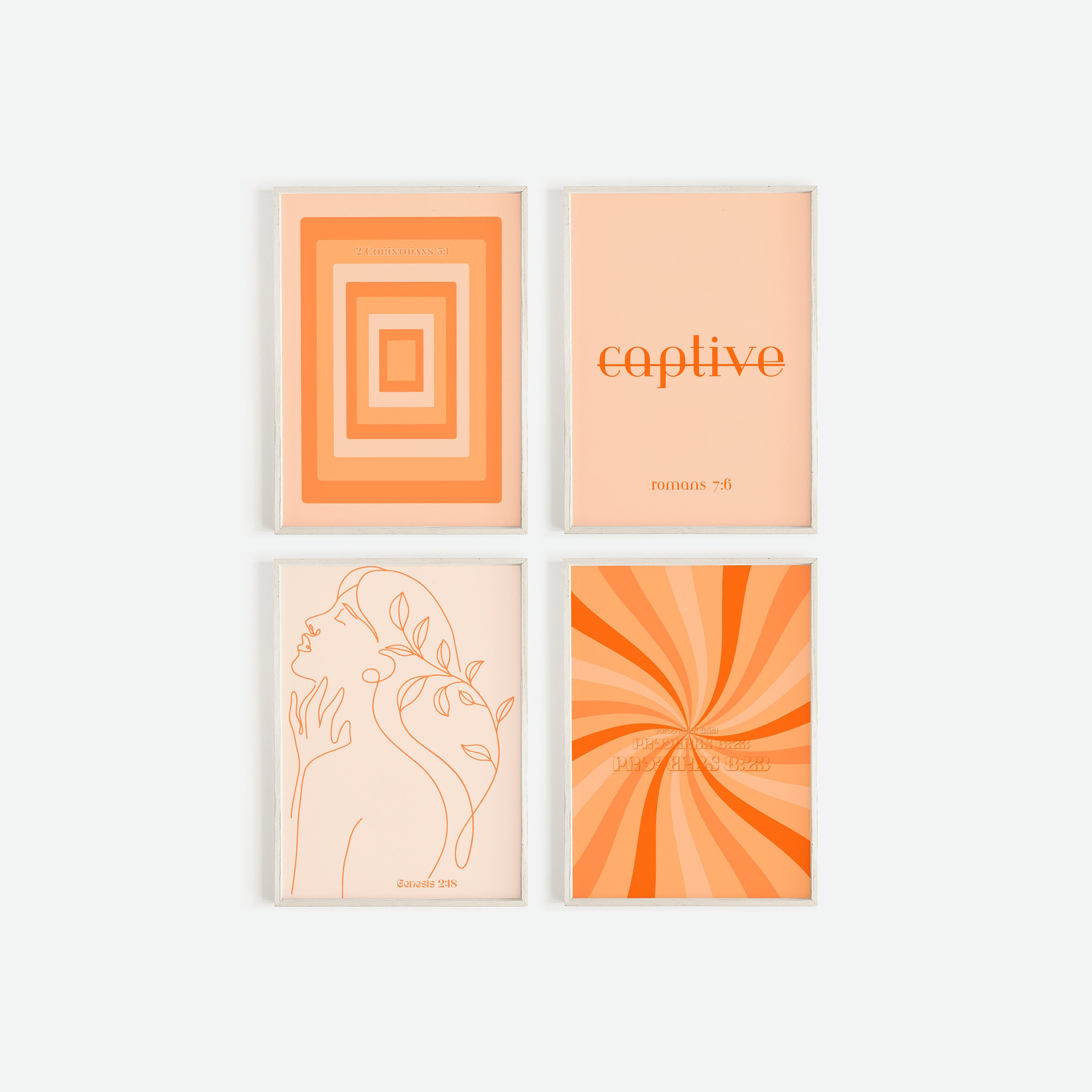 Orange Aesthetic, Trendy Jesus Wall Art, Groovy Fun Room Decor, Trendy ...