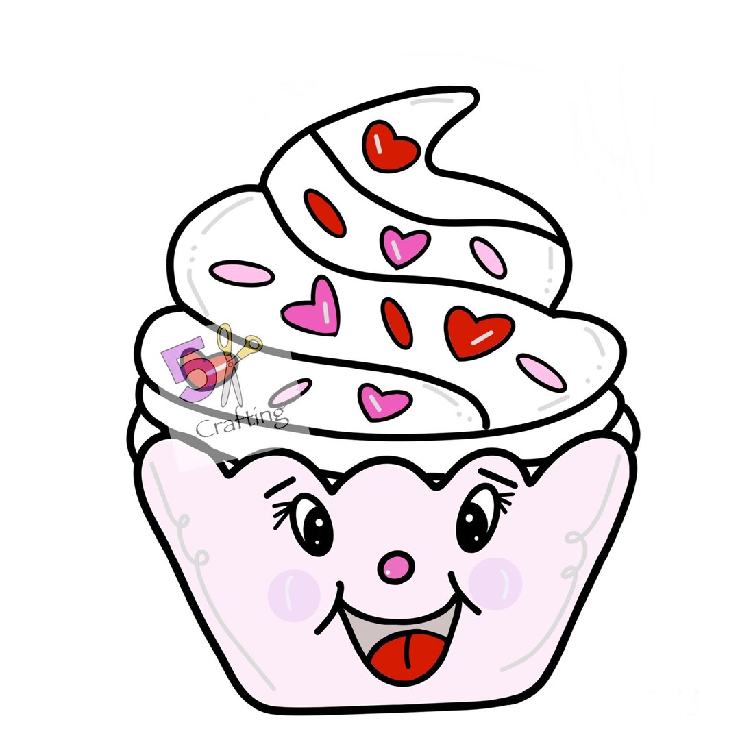 TEMPLATE DOOR HANGER: Valentine’s Cupcake Cutie - Etsy