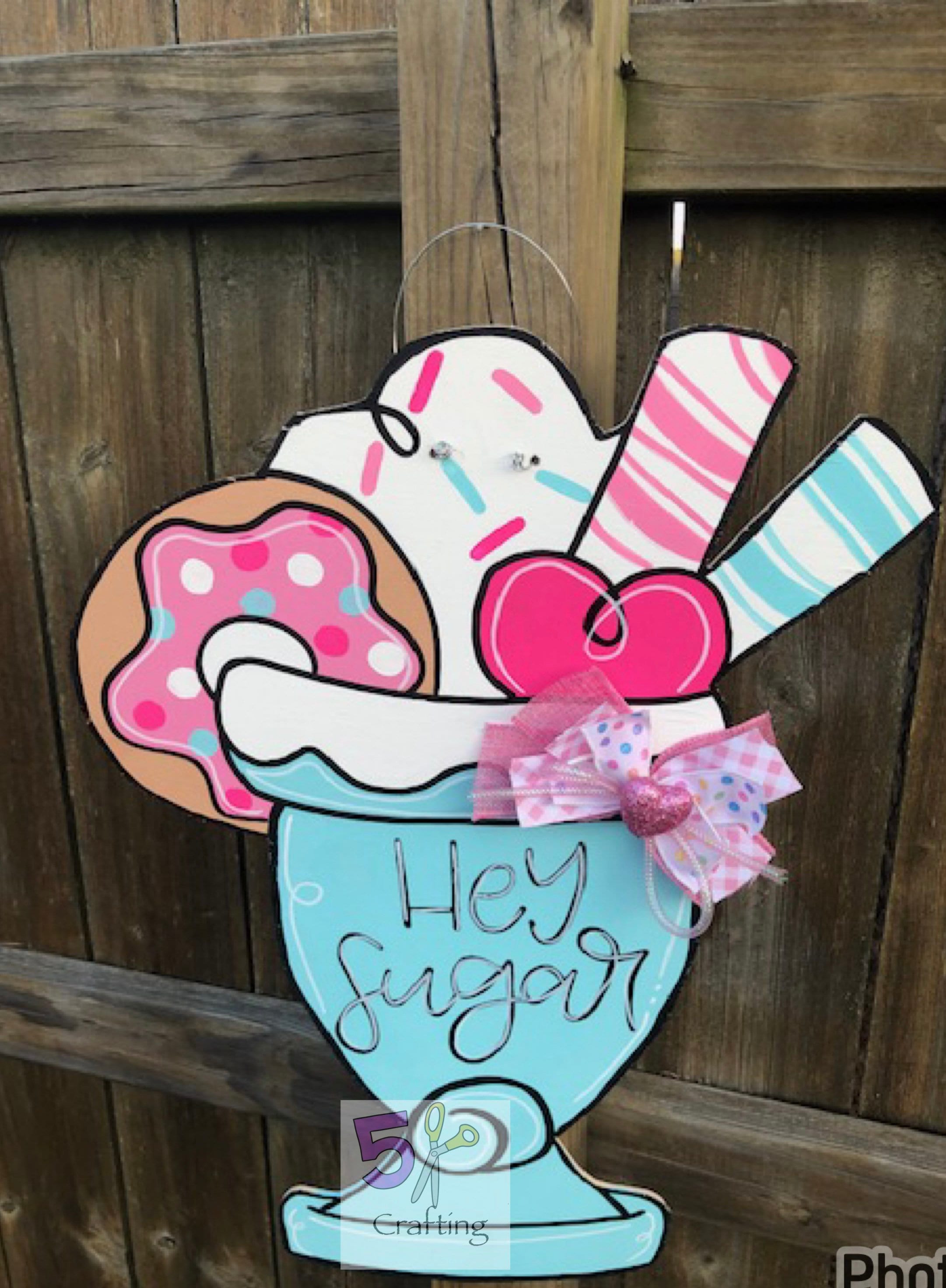 Hey Sugar Door Hanger - Etsy