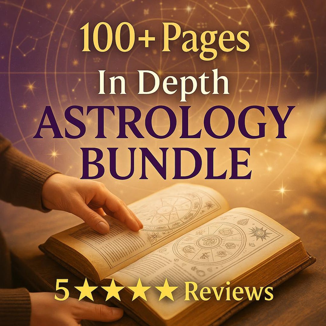 In-depth Astrology Bundle: Natal Chart, 12-month Forecast (PDF) - Etsy