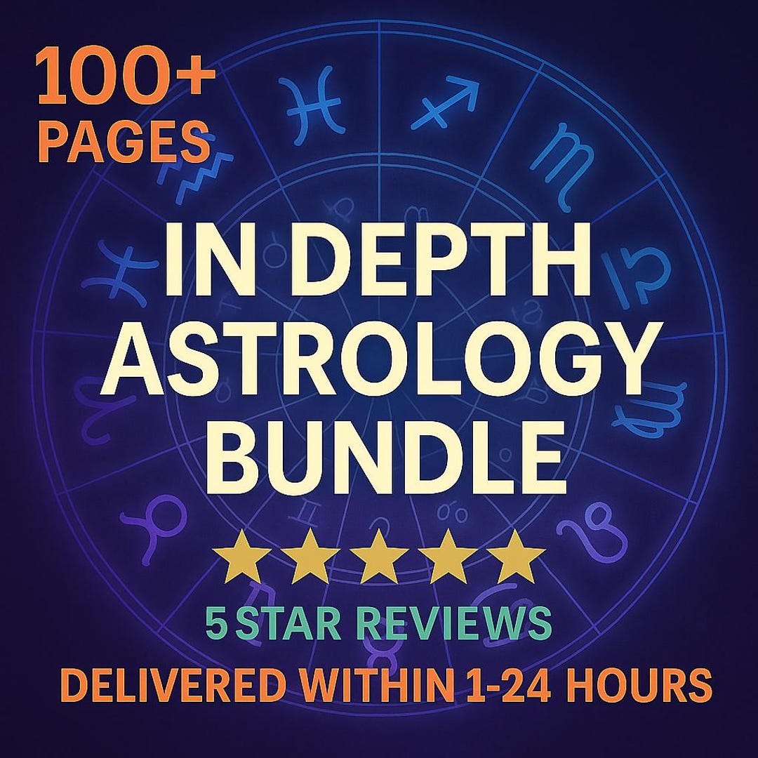 In-depth Astrology Bundle: Natal Chart, Forecast, Past Lives (PDF) - Etsy