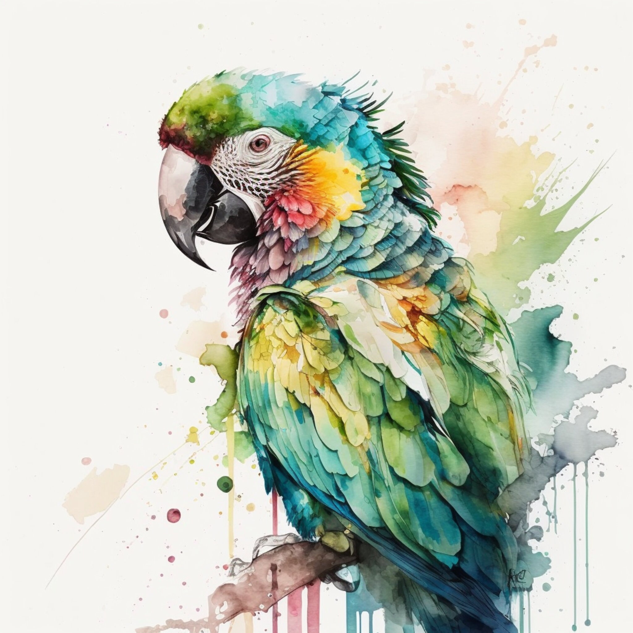 Parrot Clipart 5 High Quality Pngs Digital Paper Crafting Digital ...