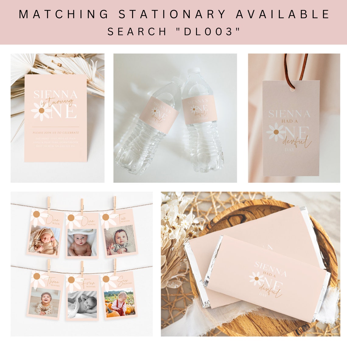 Daisy Birthday Party Welcome Sign Onederful 1st Birthday Daisy Theme ...