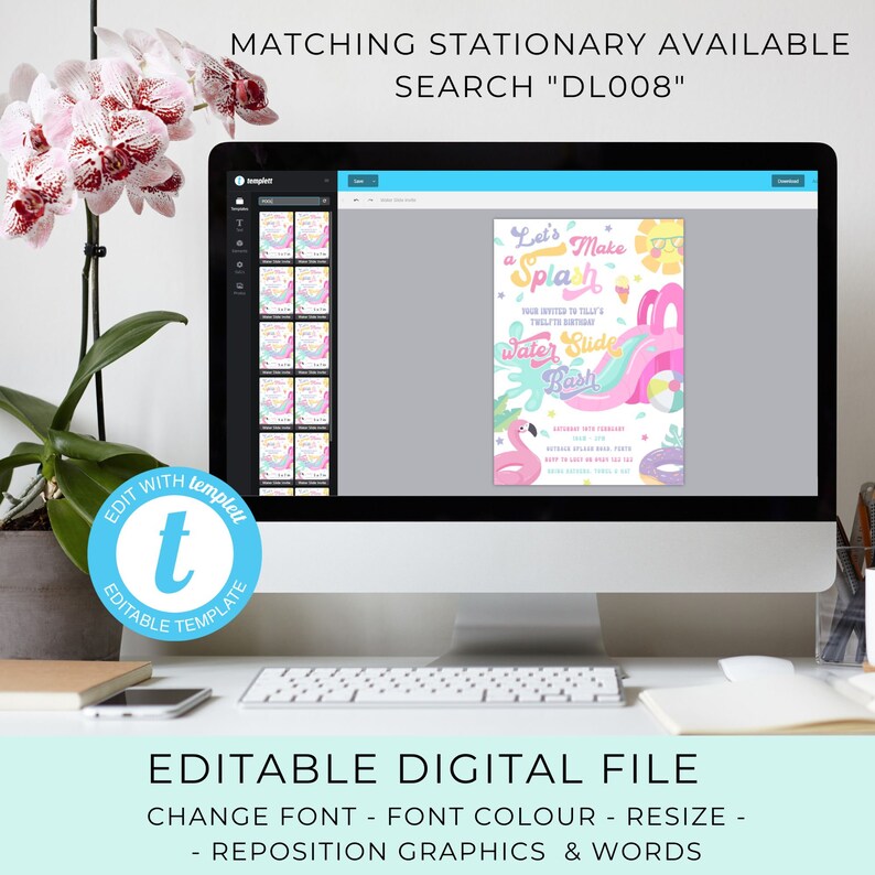 Water Balloon Station Sign | Tropical Kids Water Bomb Printable | Girls ...