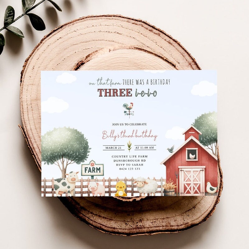 Farm Themed Birthday - Etsy