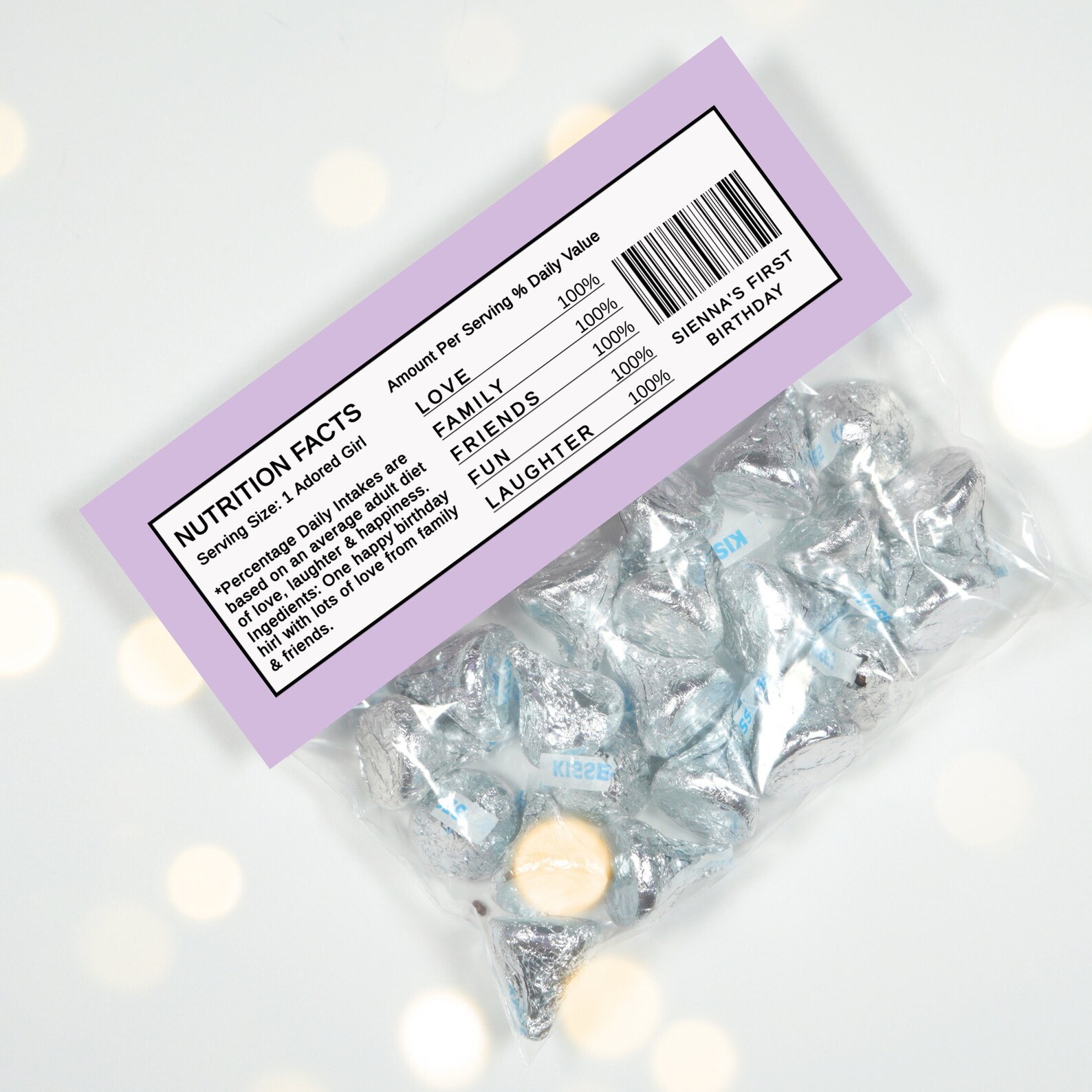 Editable Daisy Treat Bag Topper Template | Lilac Printable Candy Bag ...