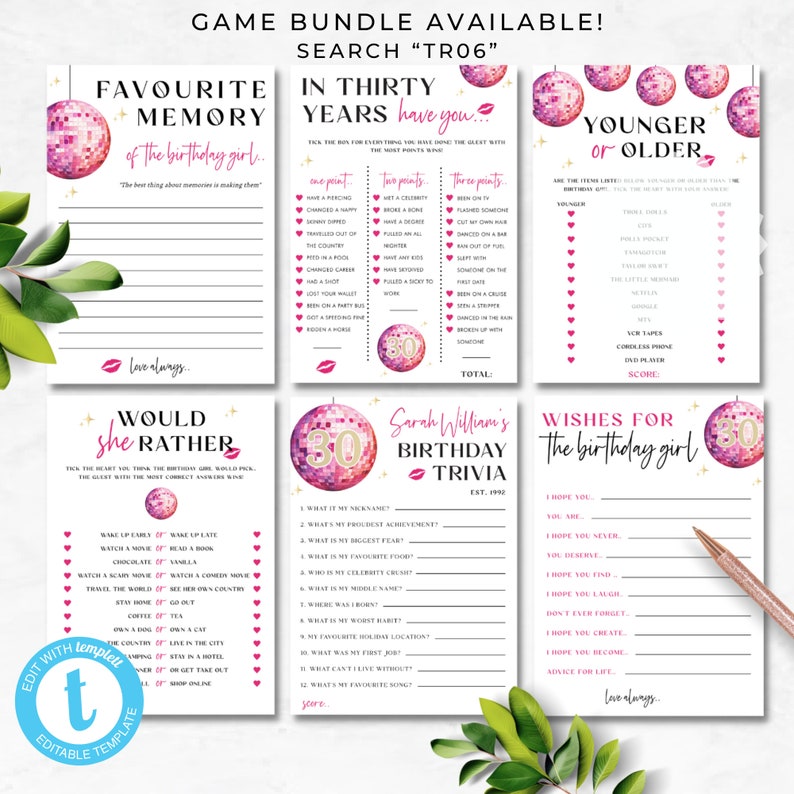 Who Knows the Birthday Girl Best | Women's Questionnaire Trivia Quiz ...